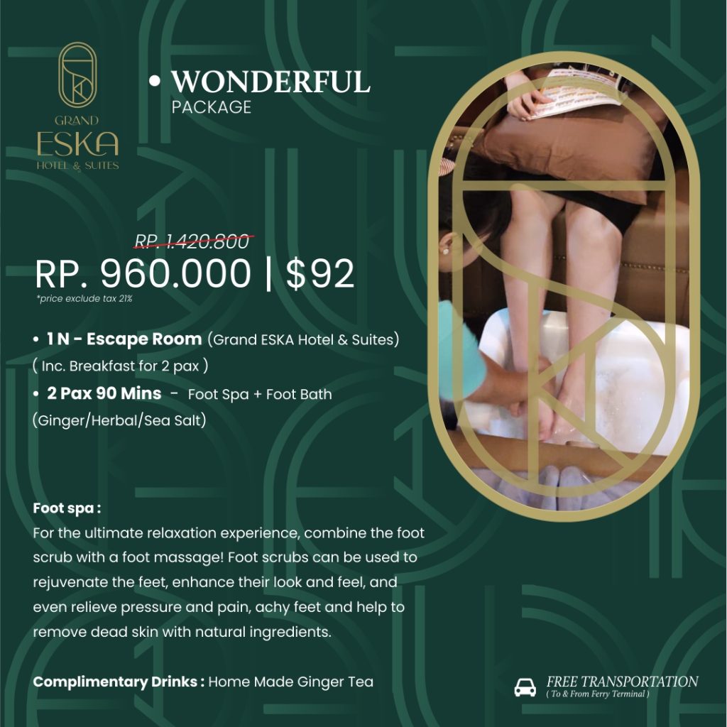 Private Escape Package – Eska Hotel – Eska Group, Batam | Official Site
